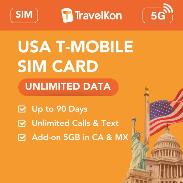 USA 5G SIM Card Unlimited Data | T-Mobile - TravelKon