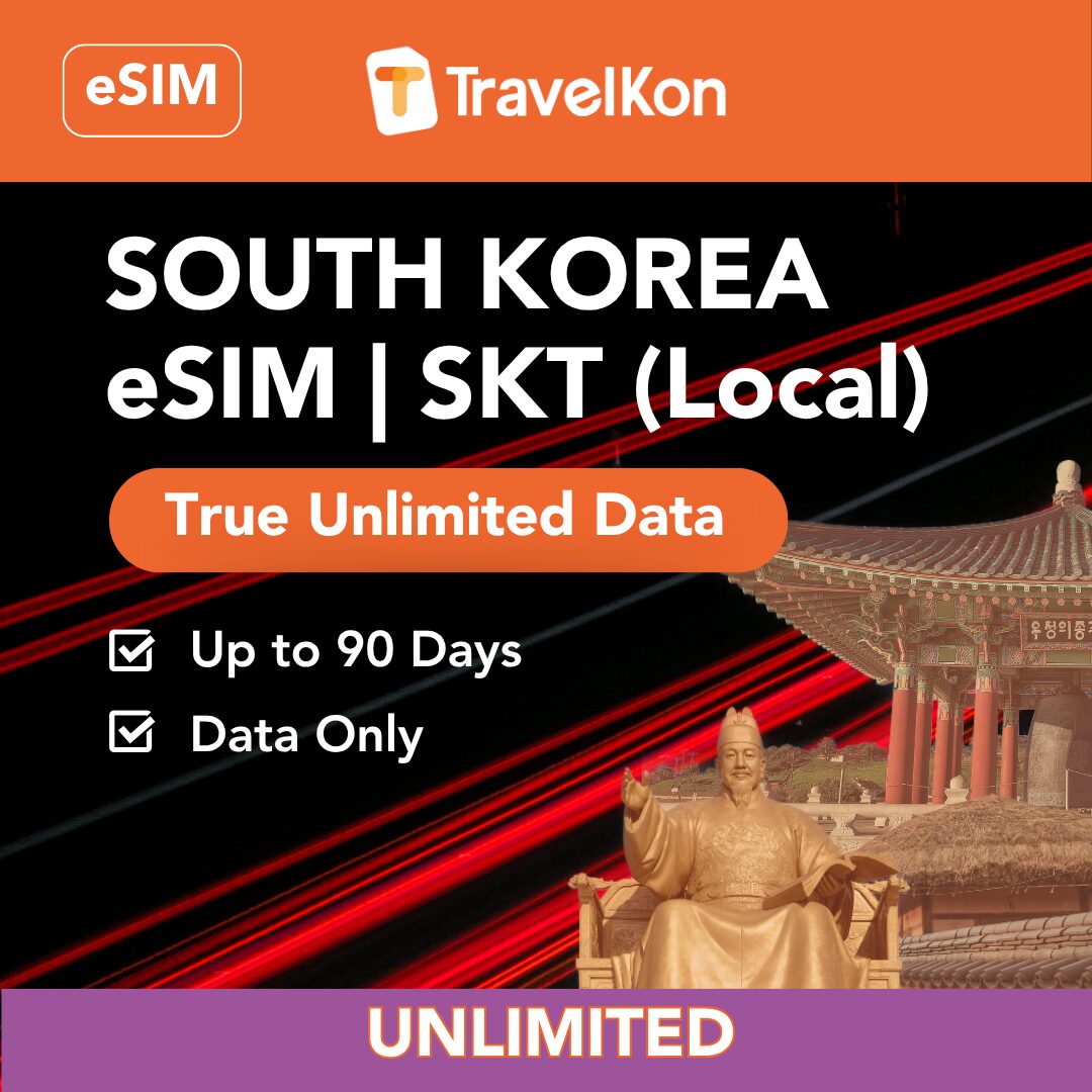 South Korea ESIM Unlimited Data | SKT - TravelKon