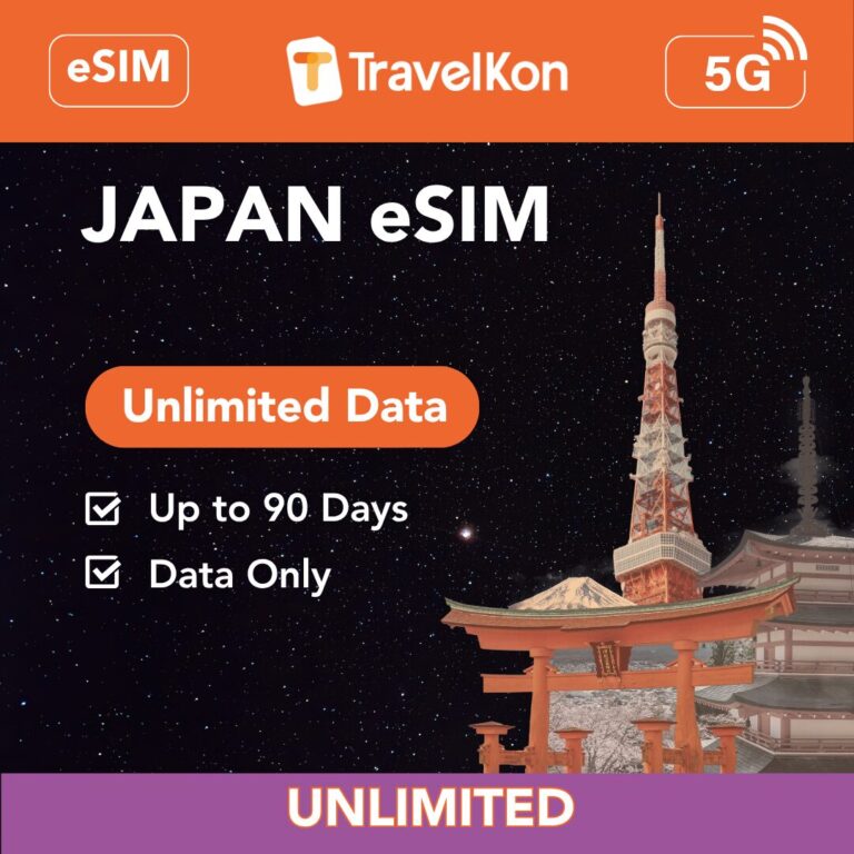 Japan ESIM Unlimited - TravelKon