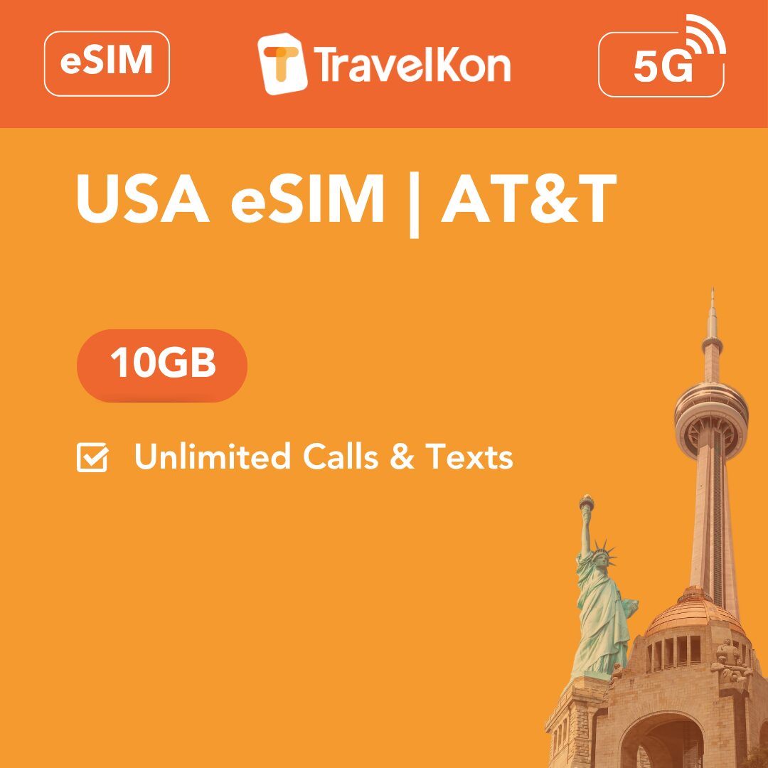 USA 5G ESIM | AT&T - TravelKon