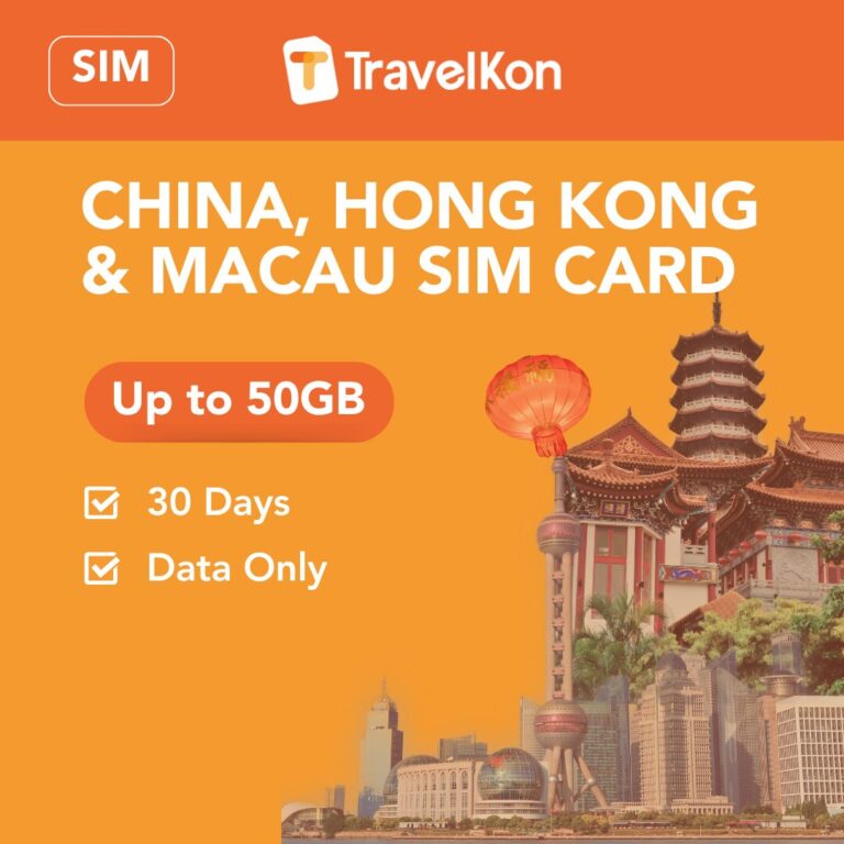 China, Hong Kong & Macau SIM Card - TravelKon