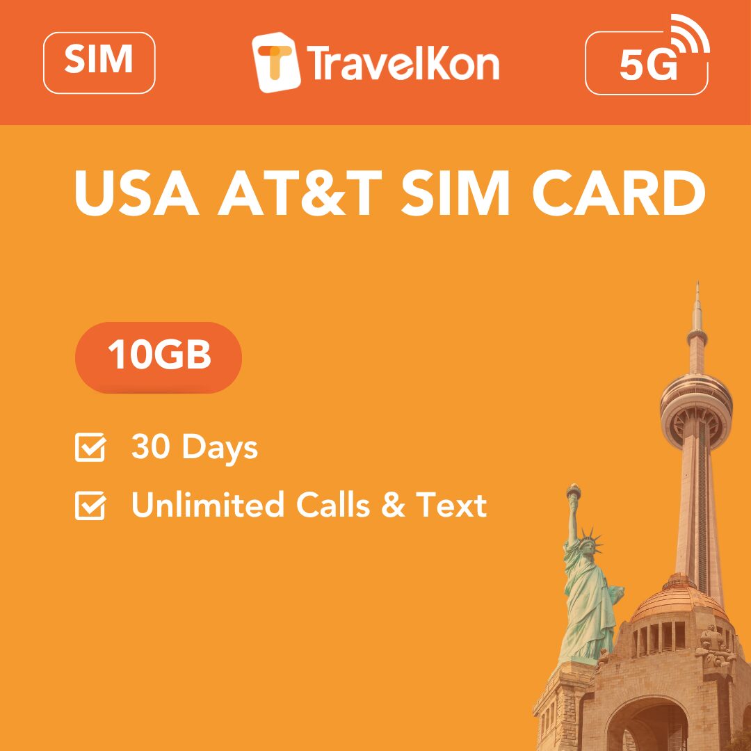 USA 5G SIM Card | AT&T - TravelKon