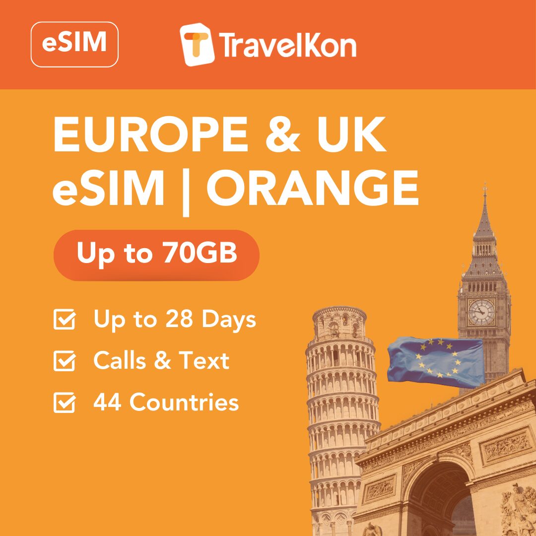 Europe & UK ESIM 44 Countries | Orange - TravelKon