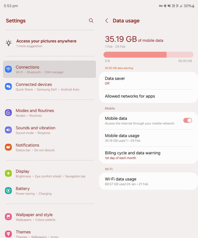 Data Usage Check - TravelKon
