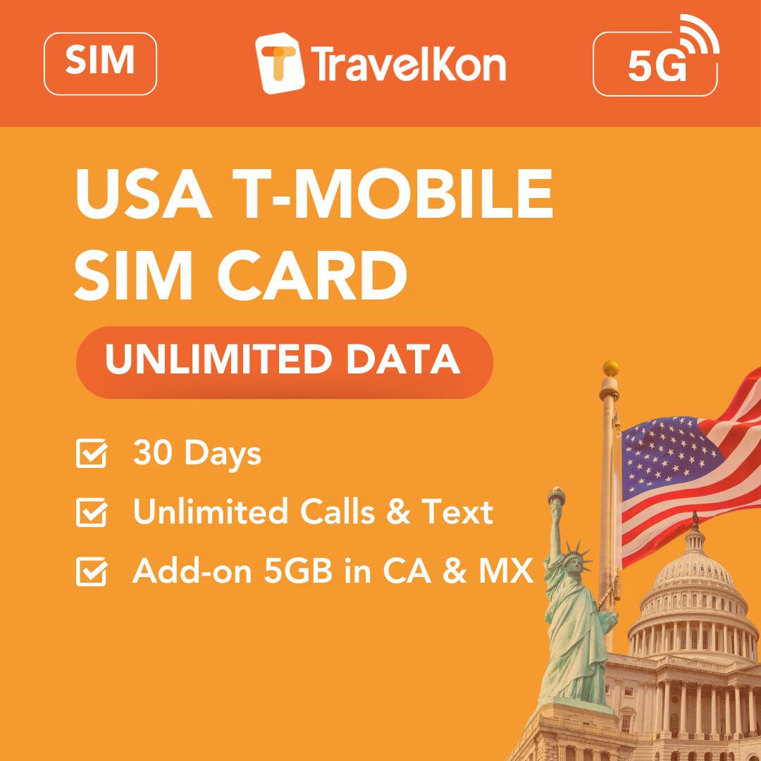 USA 5G SIM Card Unlimited Data | T-Mobile (Add-on) - TravelKon