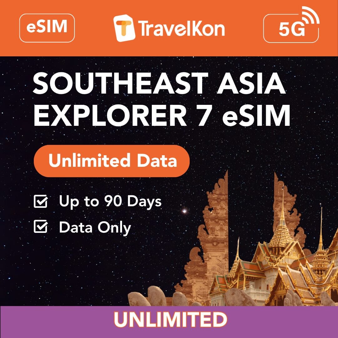 Southeast Asia ESIM Unlimited 7 Countries - TravelKon